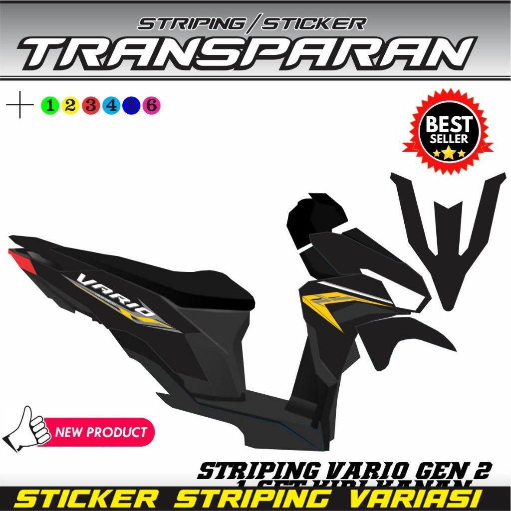 Jual STRIPING TRANSPARAN VARIO LED NEW GEN 2 ORI ORIGINAL TAHUN 2023 ...