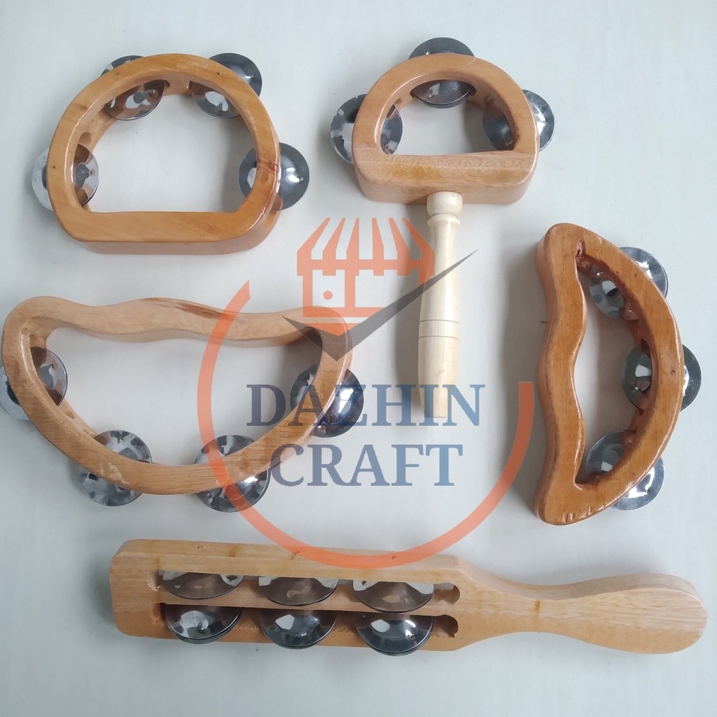 Jual Alat Musik Perkusi Tamborin kayu, Tersedia 5 Model | Shopee Indonesia