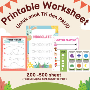 Jual Printable Worksheet Belajar Untuk Anak 2 Tahun Lembar Belajar Anak ...