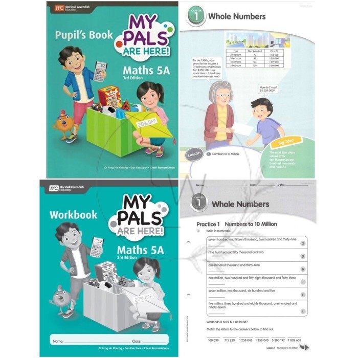 Jual BUKU CETAK My Pals are Here Math 1A 1B 2A 2B 3A 3B 4A 4B 5A 5B 6A ...
