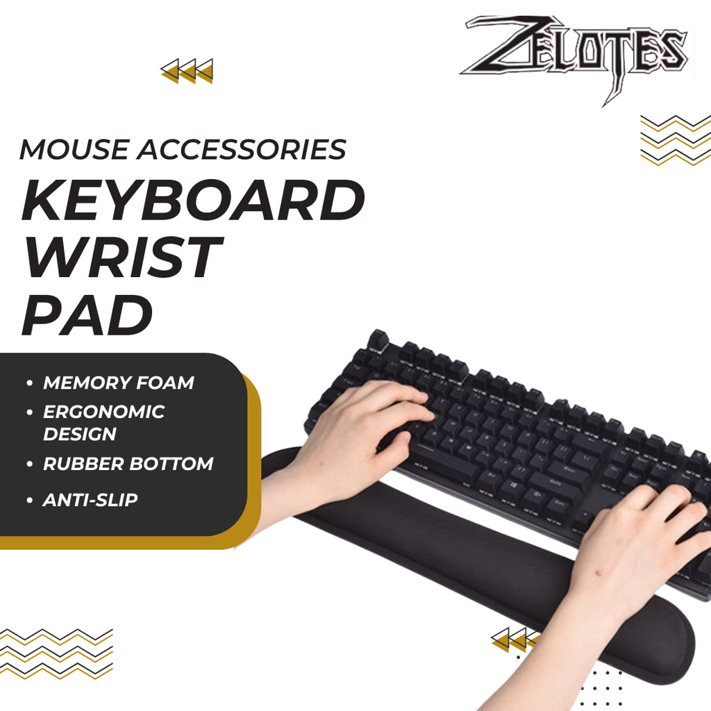 Jual Zelotes Ergonomic Palm Rest Keyboard Pad Bantalan Alas Tangan ...
