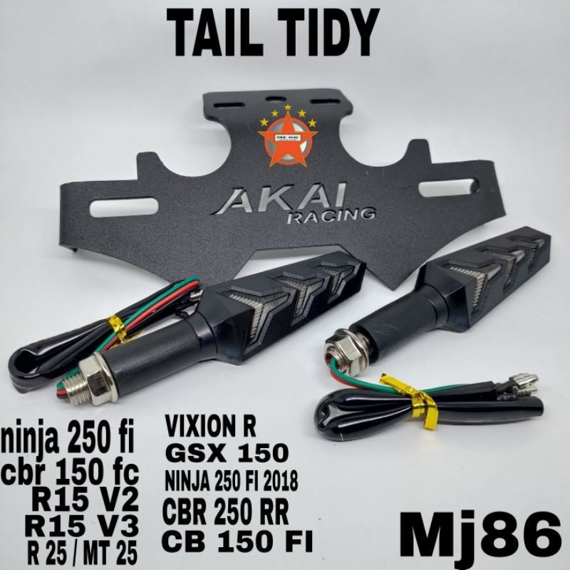 Jual TAIL TIDY AKAI RACING + SEN LED PANAH RUNNING R15 V3/GSX/CBR FC ...