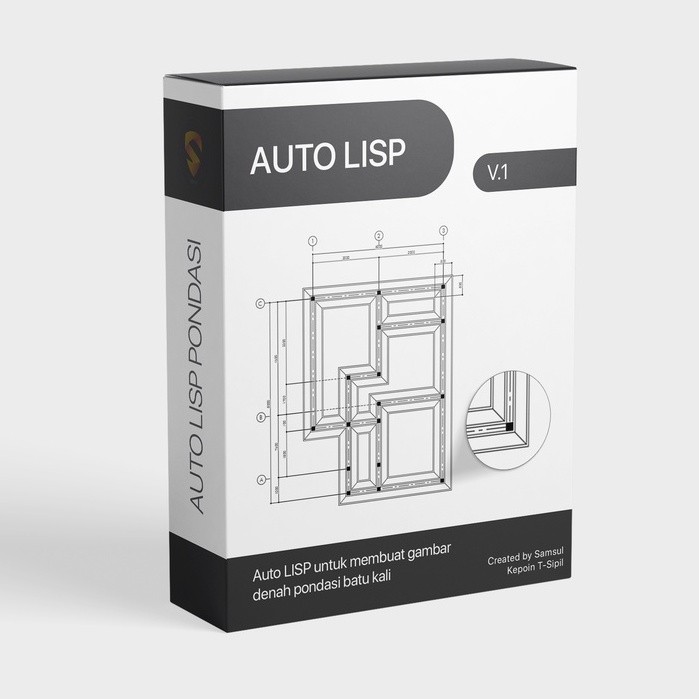 Jual AutoCAD-LISP-Untuk-Gambar-Pondasi-Batukali-Denah&Potongan | Shopee ...