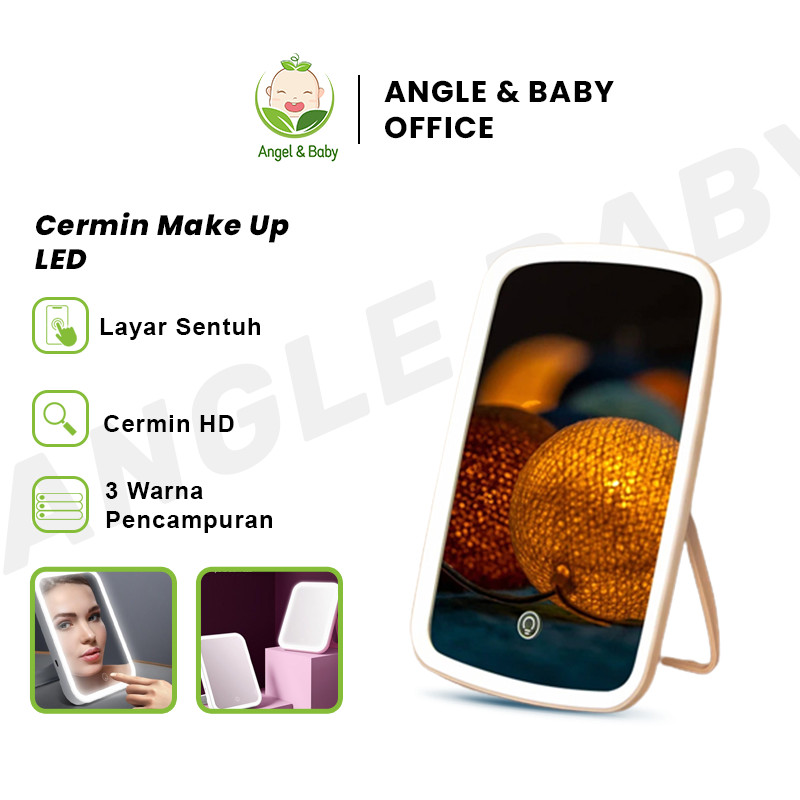 Jual ANGEL Mirror Touch Screen Led /Cermin Makeup LED / /Cermin Make up ...
