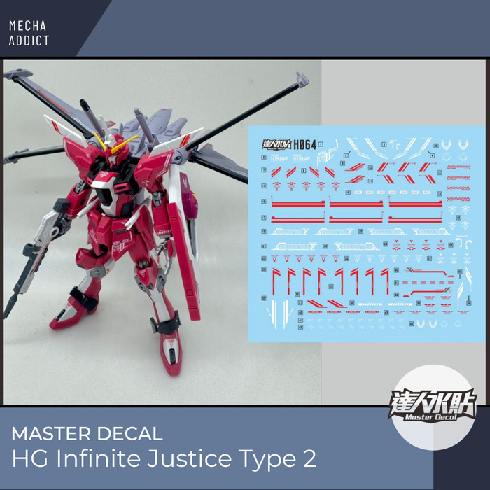 Jual Water Slide Decal HG Infinite Justice Type 2 by Master Decal ...