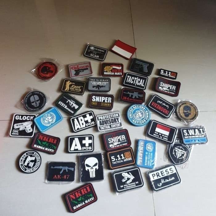 Jual Custom Kustom Rubber Patch Logo Emblem Patch Tactical | Shopee ...
