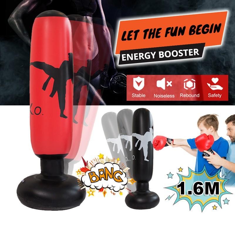 Jual Samsak Tinju Boxing Mma Bela Diri Inflatable Tinggi 1.6 Meter ...