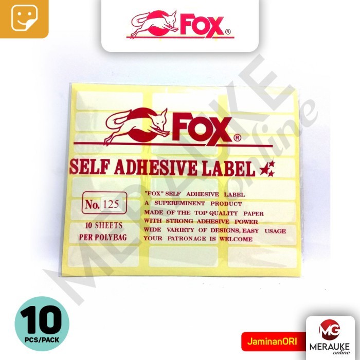 Jual Label Stiker FOX Polos | Shopee Indonesia