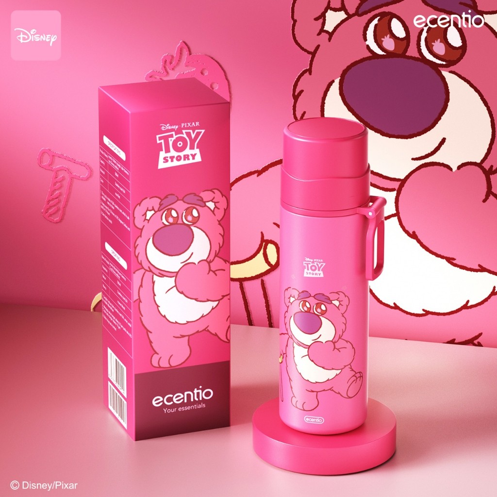 Jual ECENTIO Botol Minum Tumbler Stainless 500ml Tahan Disney Lotso ...