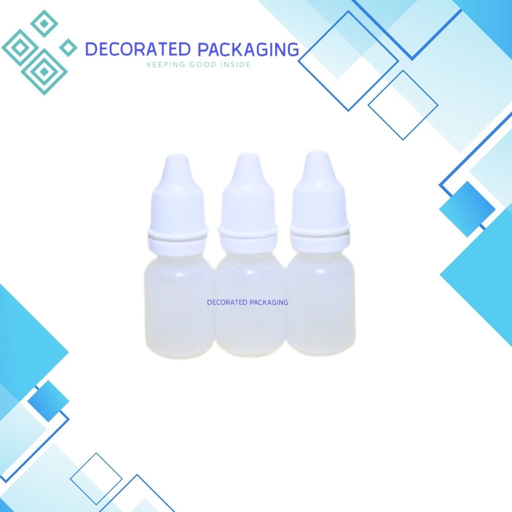 Jual Botol Tetes Mata 10 ml Kecil Natural Sumpel Putih / Botol Tetes ...