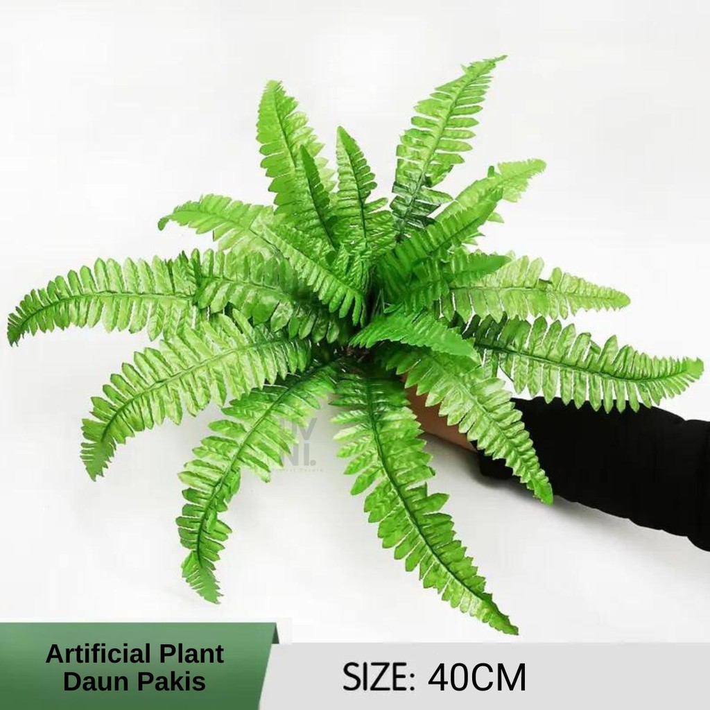 Jual Daun Pakis Jumbo 40CM Tanaman Hias Artificial Silk Cloth Dekorasi ...