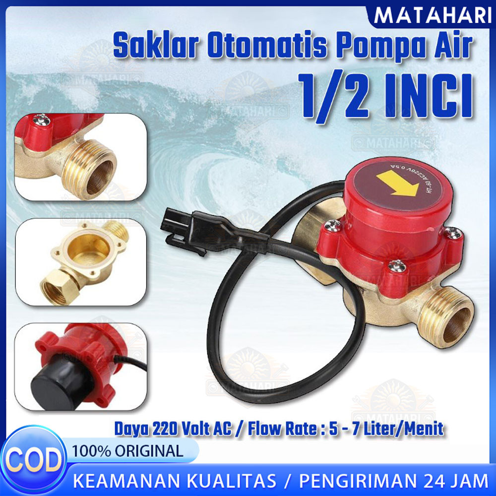 Jual Saklar Otomatis Pompa Booster 1/2 inch saklar Water Flow Switch ...