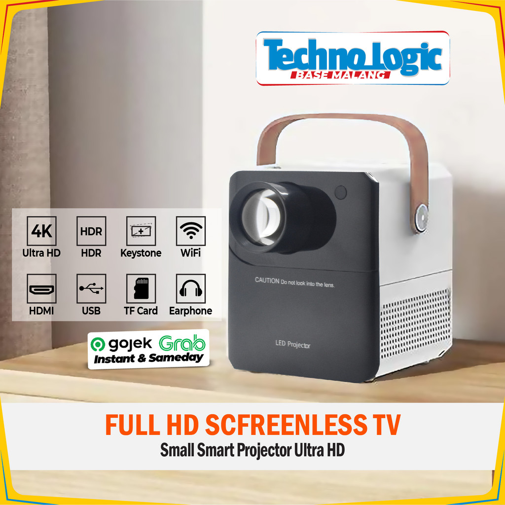 Jual Proyektor Android Smart Projector UltraHD 4K 1024 Screenless ...