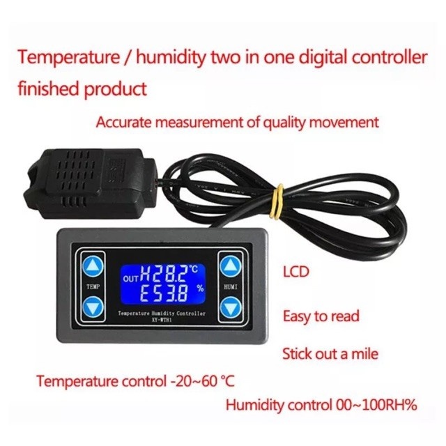Jual Thermostat Hygrometer Digital XY-WTH1 Temperature Humidity ...