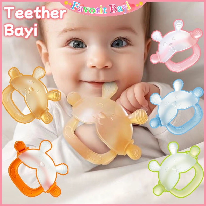 Jual Teether Bayi BPA Free Bahan Keamanan Silikon Kelas Makanan Mainan ...