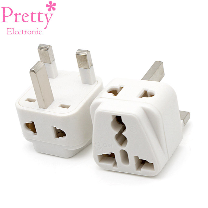 Jual Universal AU EU US Ke UK 3 Pin UK AC Power Socket Plug Travel Wall ...