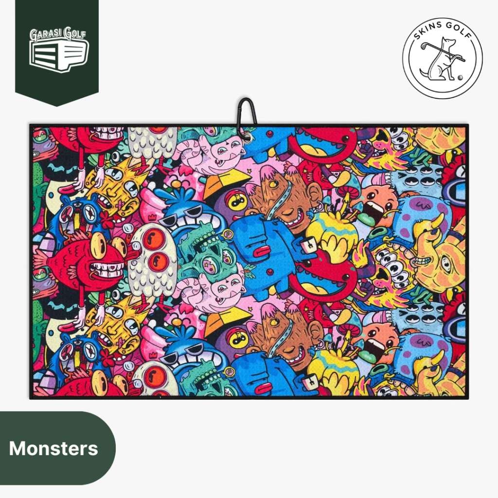Jual SKINS Towel Monsters - Handuk Microfiber Olahraga Kain Lap Golf ...