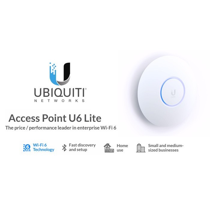 Jual Ubiquiti UniFi U6-Lite / UAP 6 Lite Ceiling Access Point Wi-Fi 6 ...