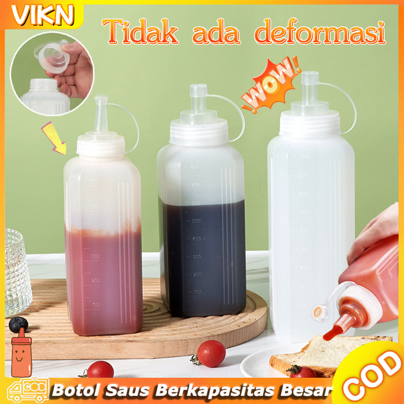 Jual Botol Saus Berkapasitas Besar Botol Pemeras Plastik Bening Rumah ...