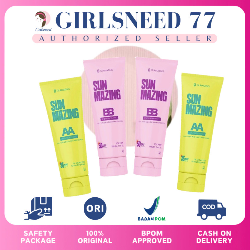 Jual Girlsneed77 GLAMAZING - SUNMAZING SERIES ( 50ml ) - Sunscreen ...