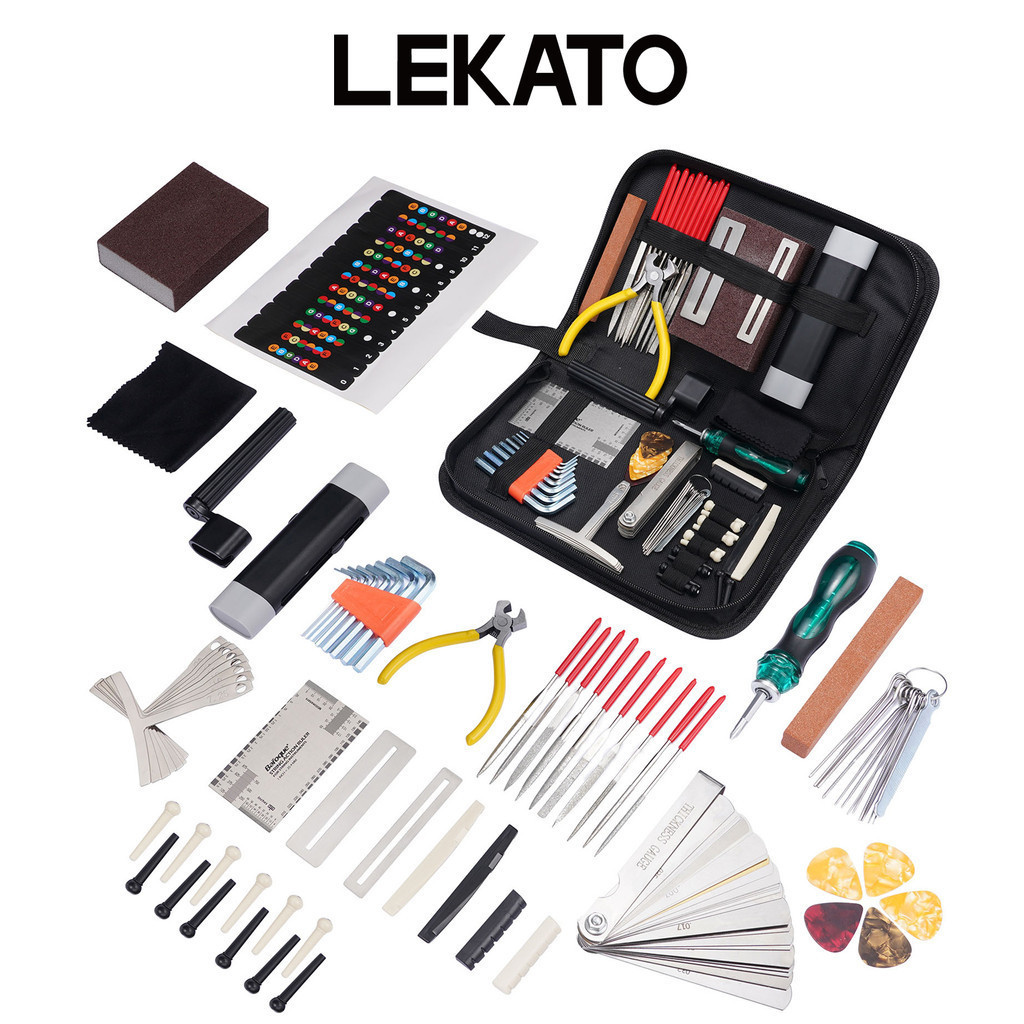Jual 【Available】LEKATO 72Pcs Perlengkapan gitar Profesional Kit Alat ...