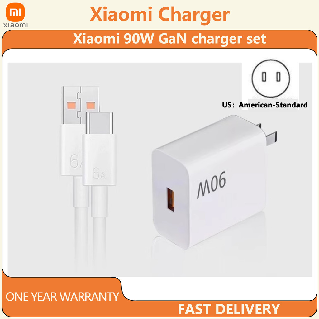 Jual Xiaomi Mi 90W US GaN arger Fast aring USB-A Output With 6A Type-c ...