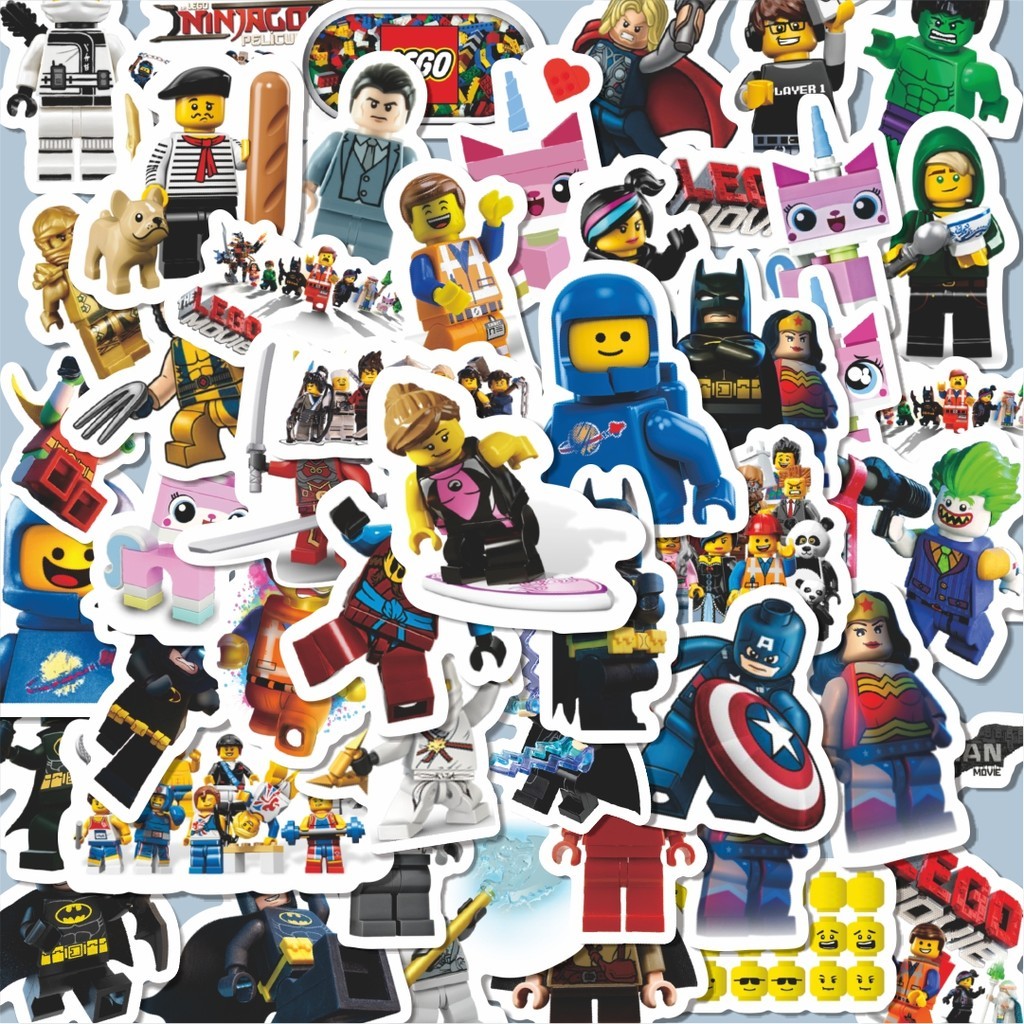 Jual 100PCS Lucu Sticker Kartun The Lego Movie Sticker Stiker Aesthetic ...