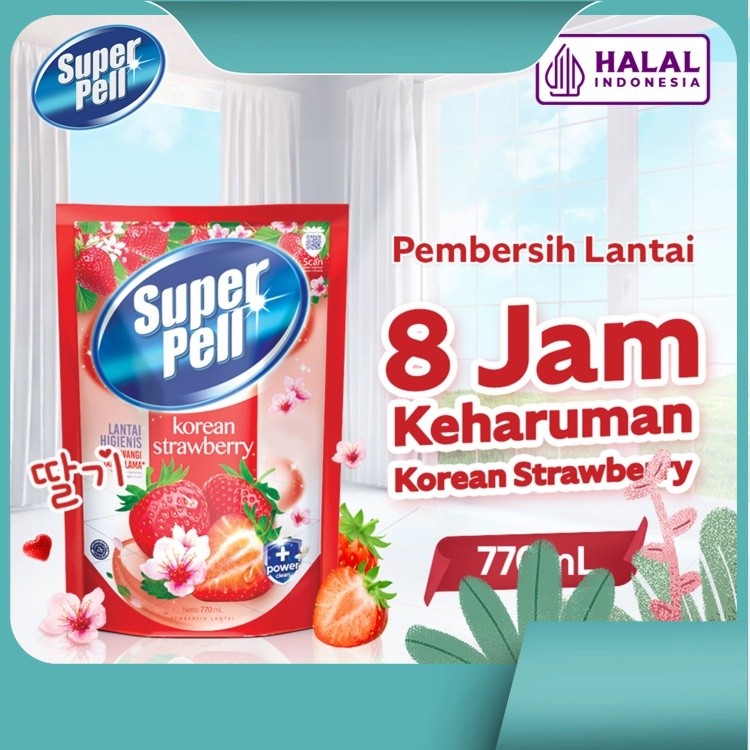 Jual SuperPell Pembersih Lantai Pel Lantai Harum & Wangi Korean ...