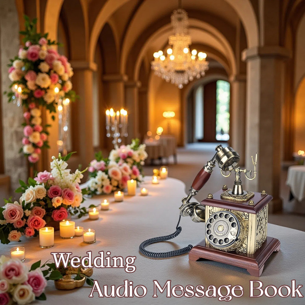 Jual Audio Phone Guest Book Retro Rotary Style Antique Audio message ...