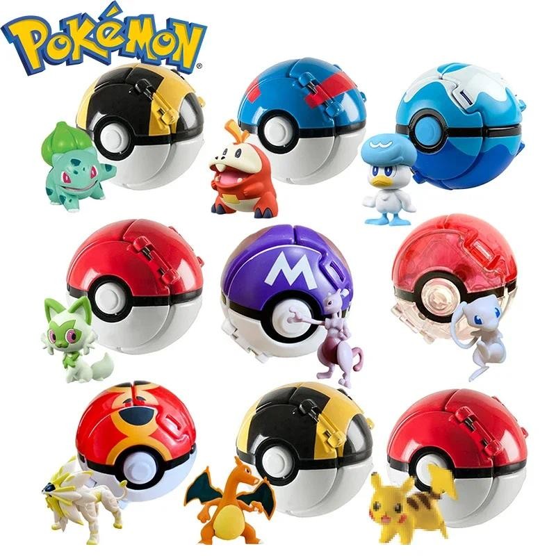 Jual Pokemon Ball Pikachu Pokeball Series Anime Figure Abra Litten ...