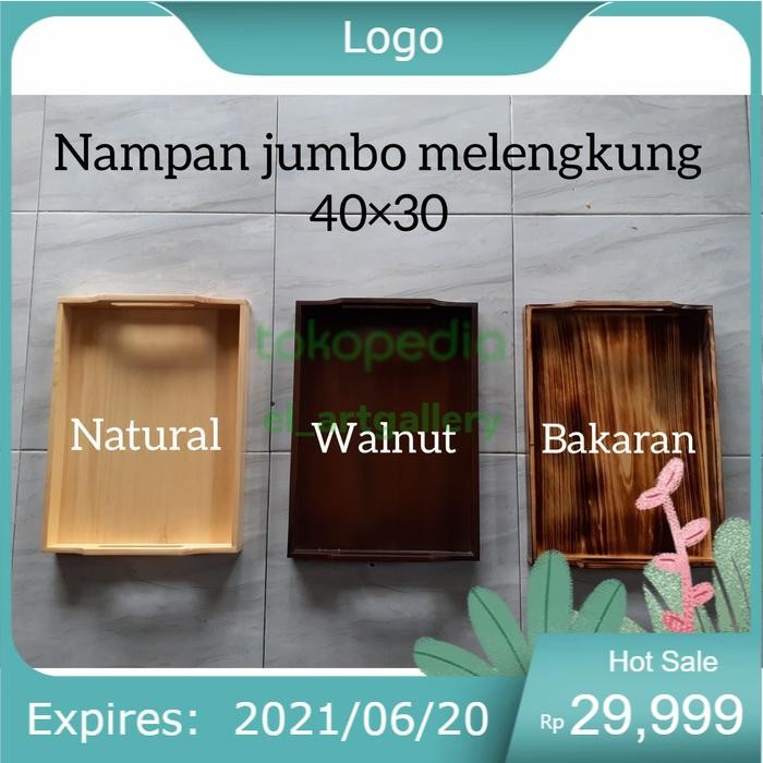 Jual Baki Kayu Pinus/ Nampan Kayu/ Tray Kayu / Baki Kayu serbaguna ...