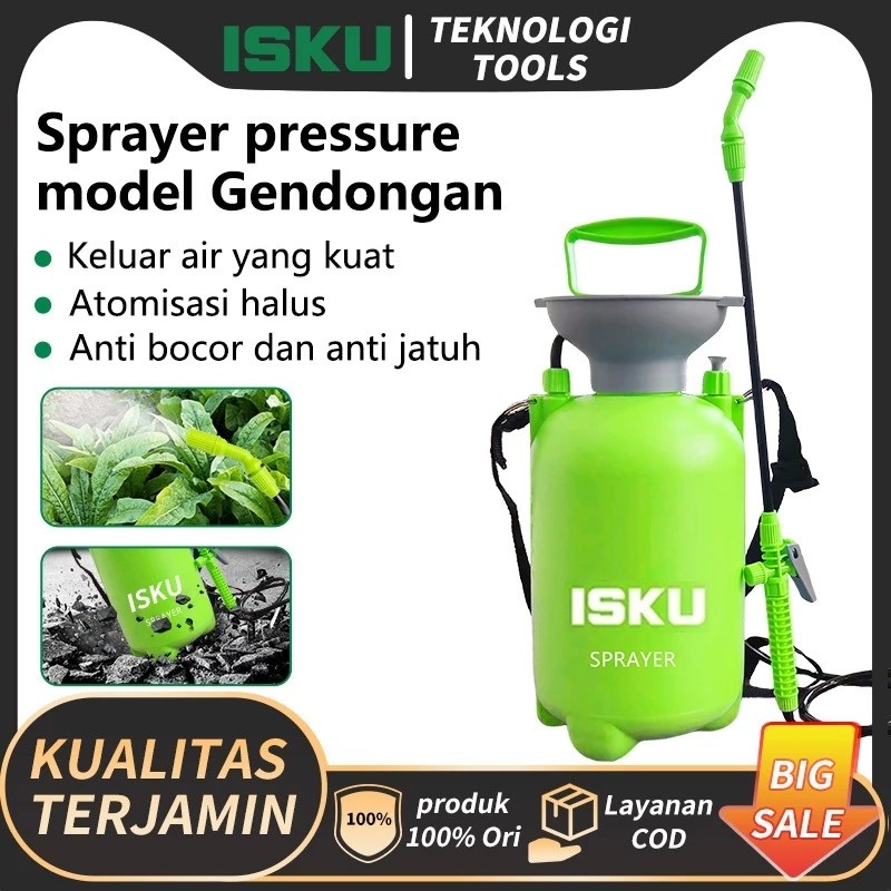 Jual AS23WS ISKU Pressure Sprayer Multi Fungsi 5L Alat Semprot Tanaman ...