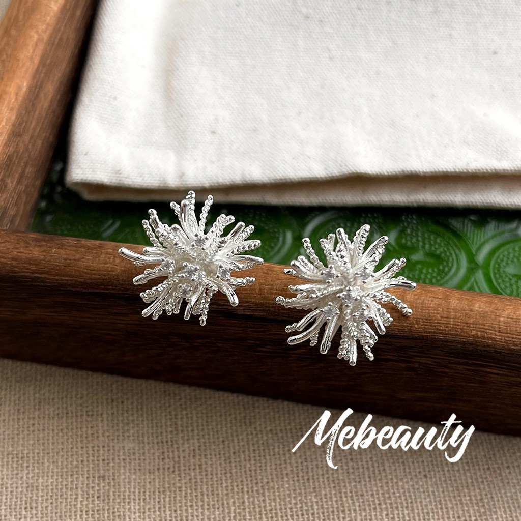 Jual MEBEAUTY Anting Perak 925 Model Terbaru Desain Bunga Dandelion ...