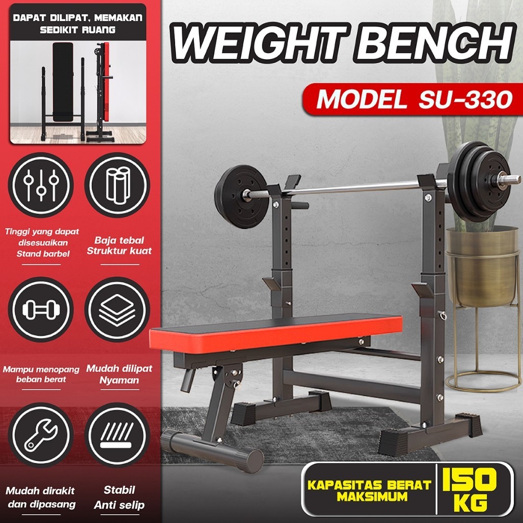 Jual Better Sport Bench Press Besa Adjustable Multi Gym Weight Bench ...