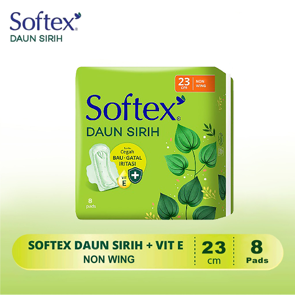 Jual Softex Daun Sirih Slim Regular Non Wing 23cm 8's / 8 Pads ...