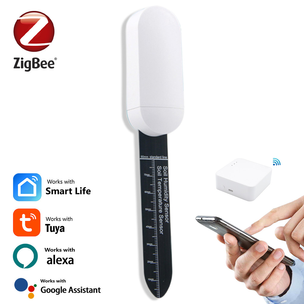 Jual Zigbee Smart Soil Moisture Sensor Plant Hygrometer Wireless ...