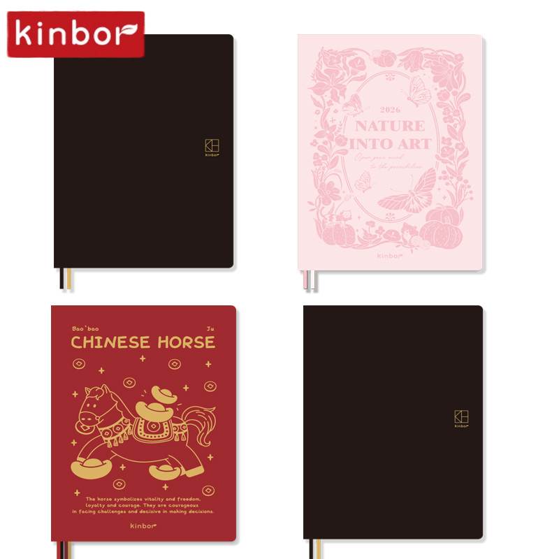 Jual Kinbor Notebook 2026 Planner A5 A6 Full Year Agenda Schedule Daily ...