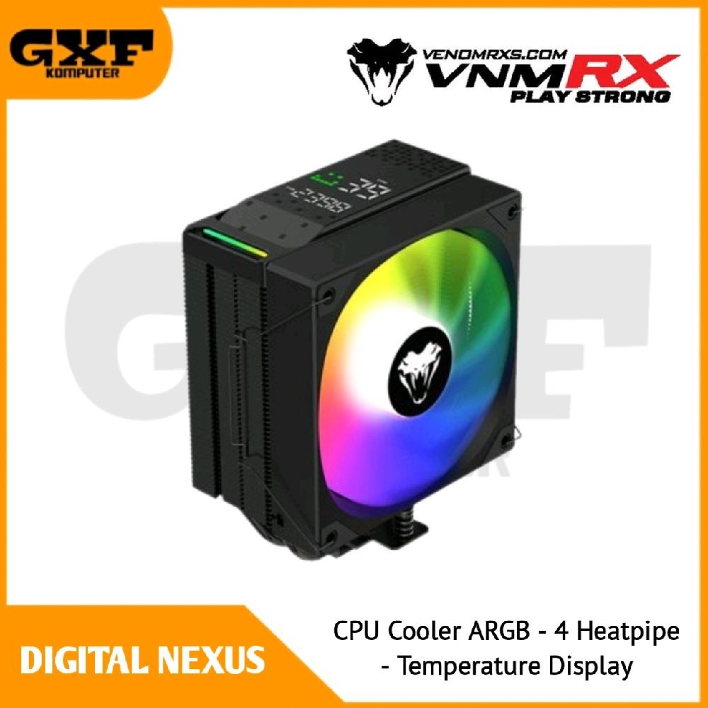 Jual Venomrx Digital Nexus CPU Cooler ARGB - 4 Copper Pipes ...