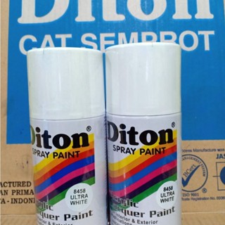Jual Pilox Pilok Cat Semprot DITON Spray Paint - 8458 ULTRA WHITE / PUTIH SUSU / PUTIH GLOSSY ...