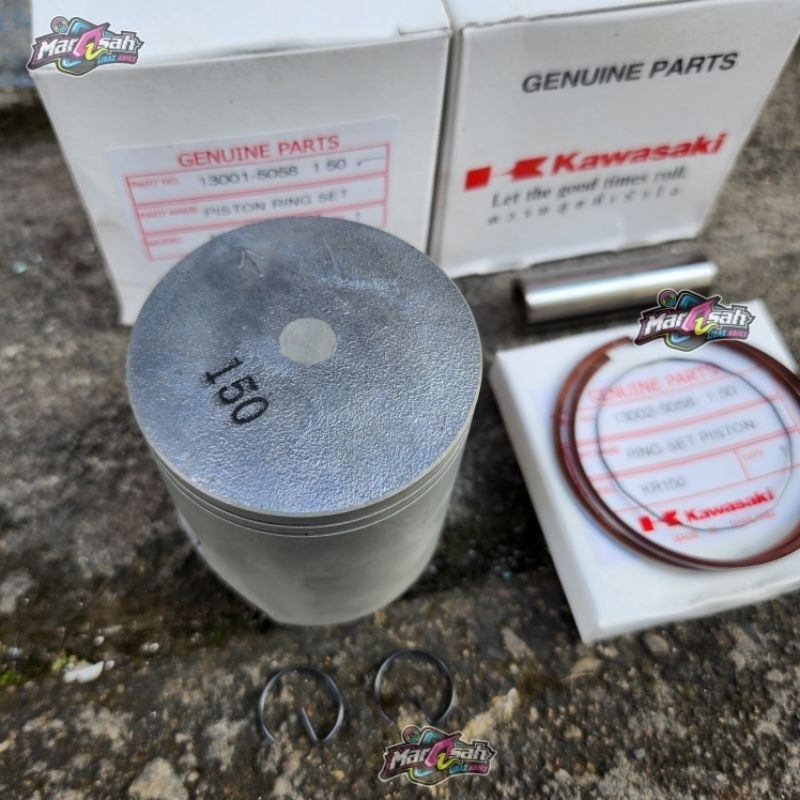 Jual PISTON SEHER NINJA 150 R RR S SS NINJA VICTOR M ORIGINAL KAWASAKI ...
