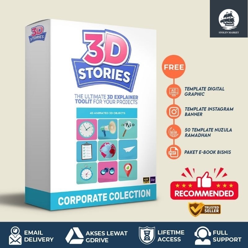Jual [TEMPLATE T106] 3D EXPLAINER TOOLKIT After Effects Template - Corporate Collection AE ...