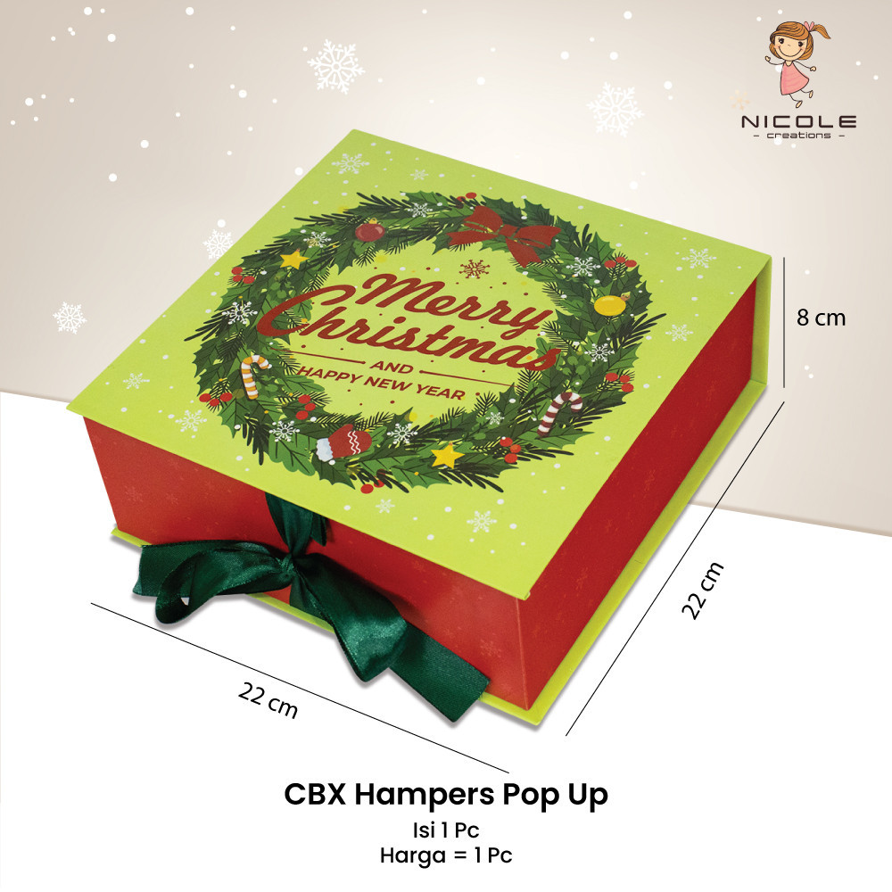 Jual Hampers Pop Up Xmas BD/ Box Xmas Pop Up / Hampers Box Christmas ...