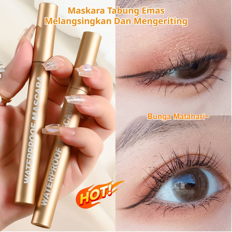 Jual ⚡Kirim dalam 24 jam⚡Gold Tube Smudgeproof Mascara/Maskara Anti ...