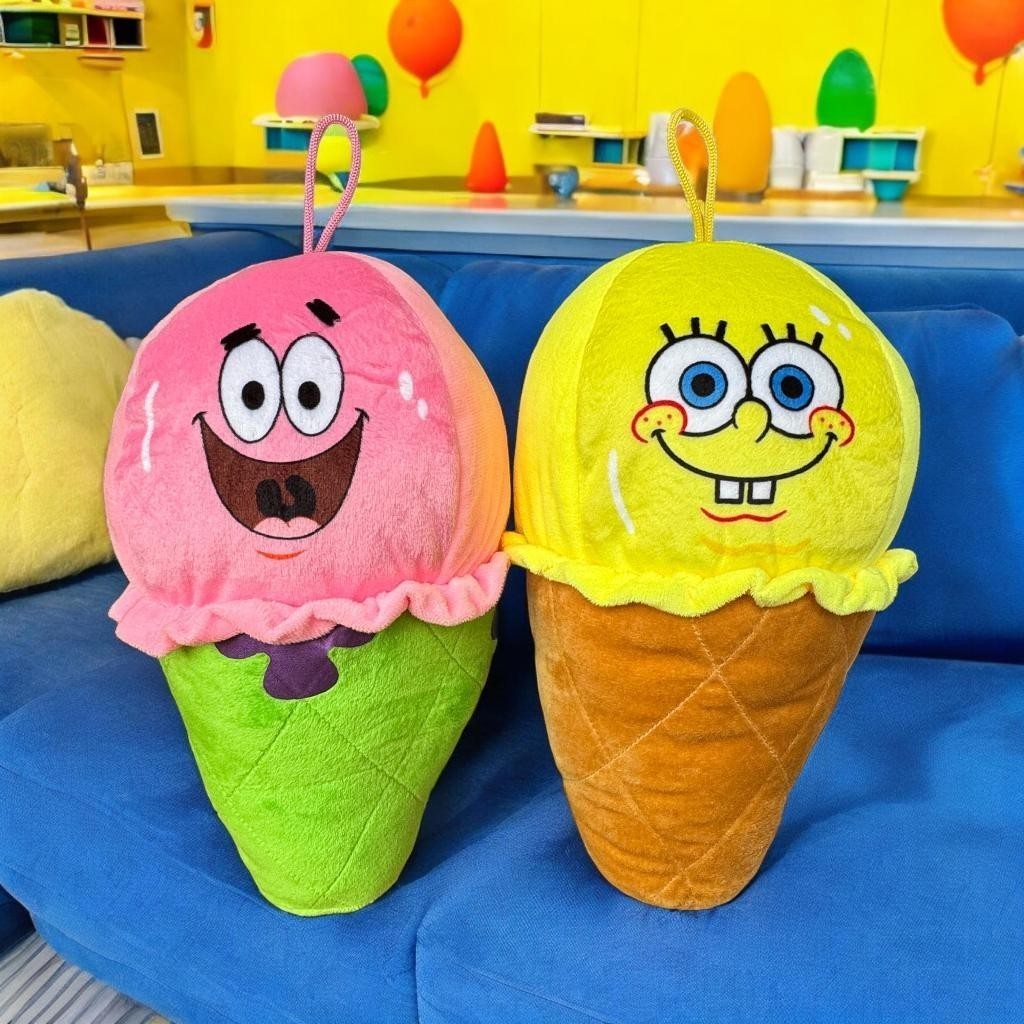 Jual Boneka Ice Cream with Cone Spongebob and Patrick 28 cm | Shopee ...
