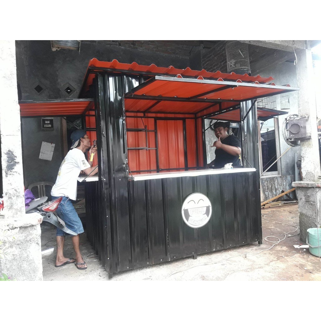 Jual both kontainer & gerobak jualan | Shopee Indonesia