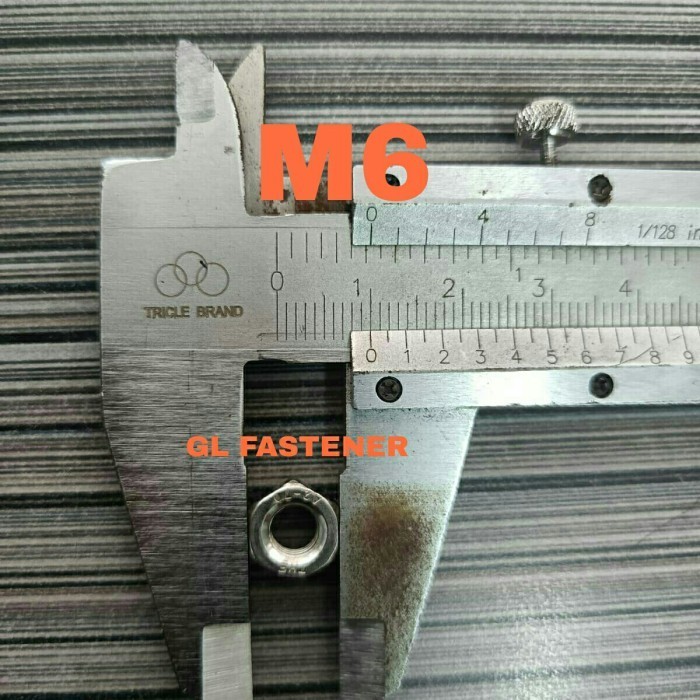 Jual Mur M6 Stainless Steel 304 Hex Nut SUS 304 Kunci 10 Anti Karat | Shopee Indonesia