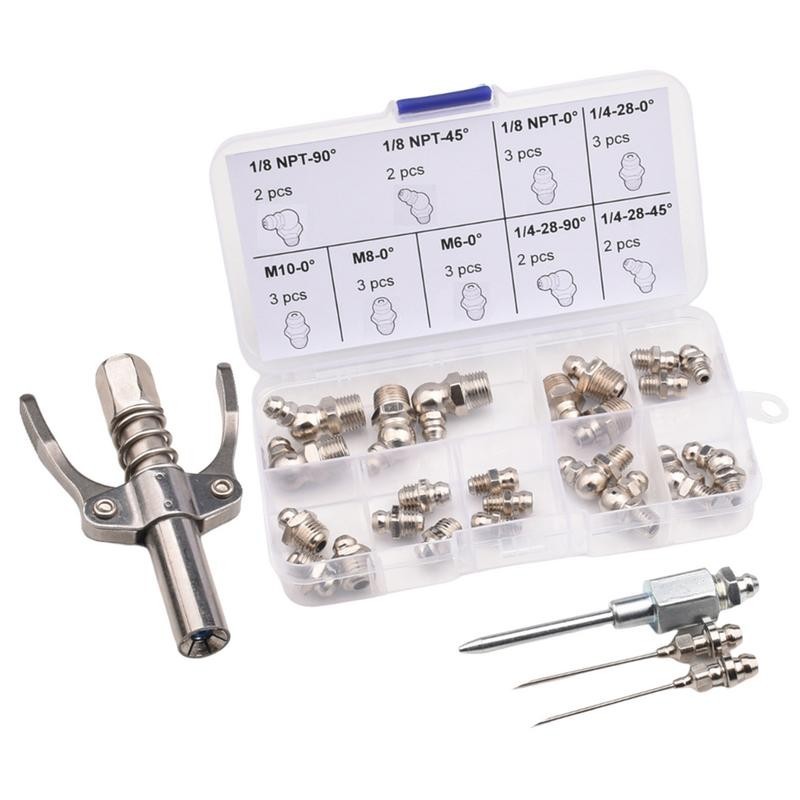 Jual Grease Butter nozzle Tool set butter gun oil injection needle ...