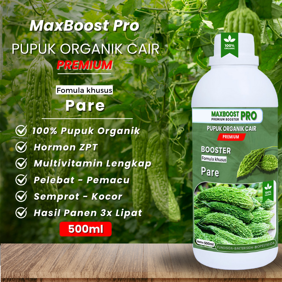 Jual Pupuk organik cair PARE, BOOSTER PARE maxboost, melebatkan dan ...