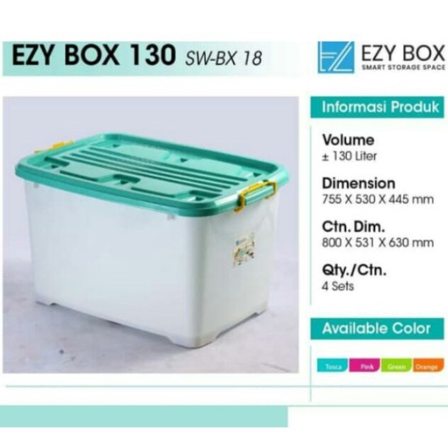 Jual Container Box 150 Liter Besar Tebal Kuat Tahan Banting Ezy Box EZ ...