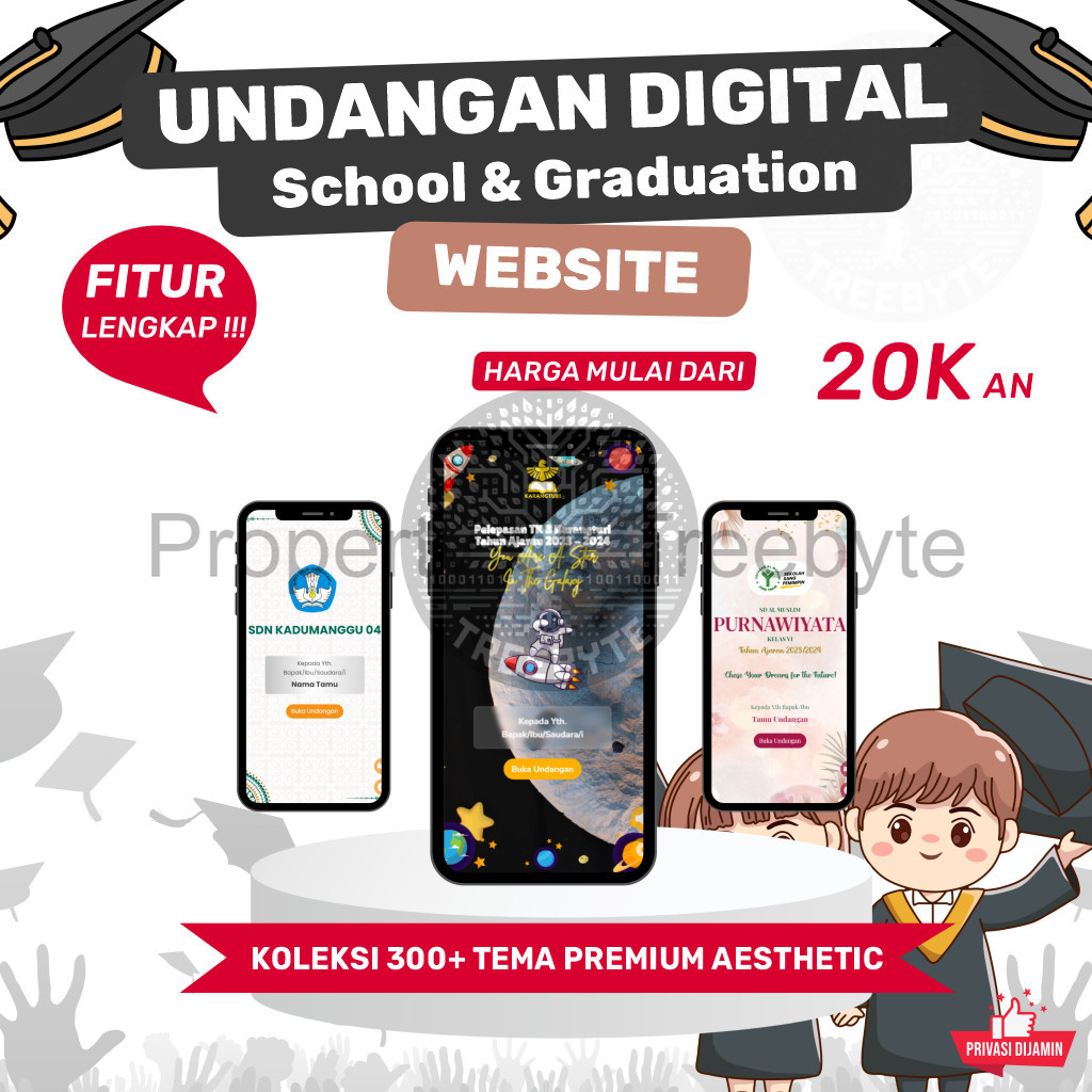 Jual Undangan School & Graduation Website Pelantikan Untuk Wisuda ...